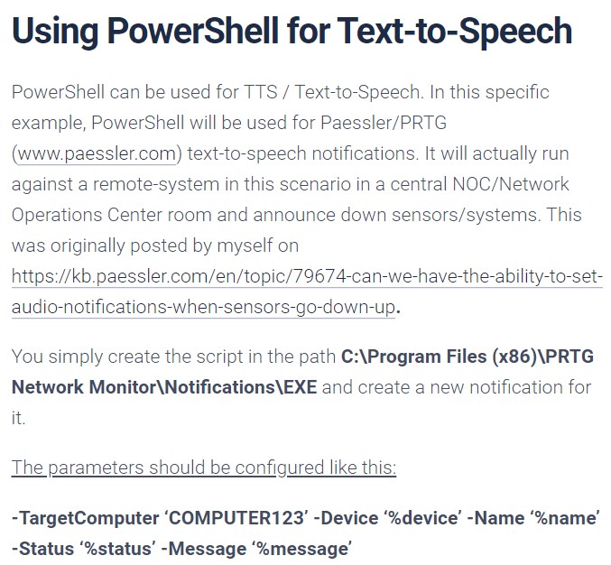 Using PowerShell for Text-to-Speech - IT-Admins