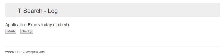 Error Log viewer - IT-Admins