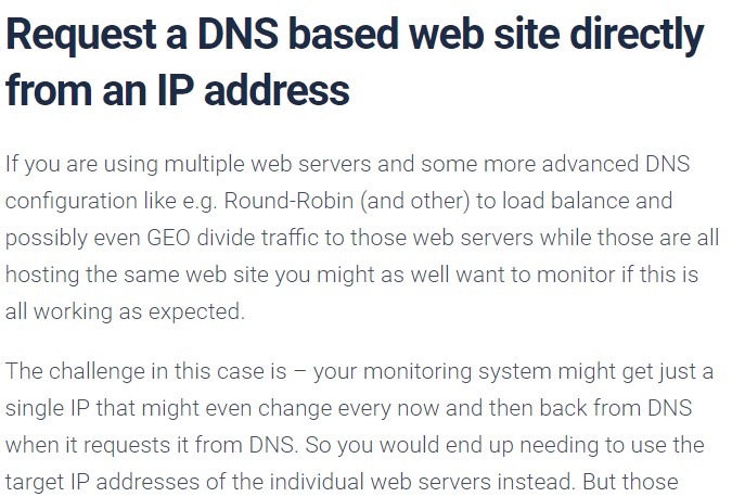 Request a DNS based web site directly from an IP address - IT-Admins